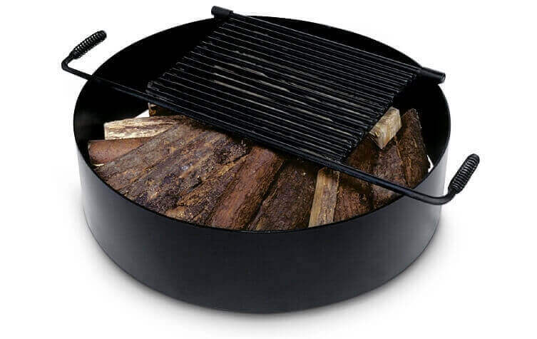 30" Steel Fire Ring with Flip Grate - Furniture Leisure
