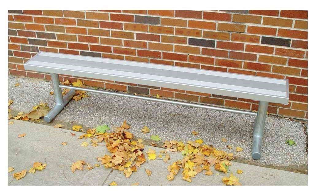 15 Ft. Portable Aluminum Backless Sports Bench with Galvanized Steel ... 15 Ft. Portable Aluminum Backless Sports Bench with Galvanized Steel ...