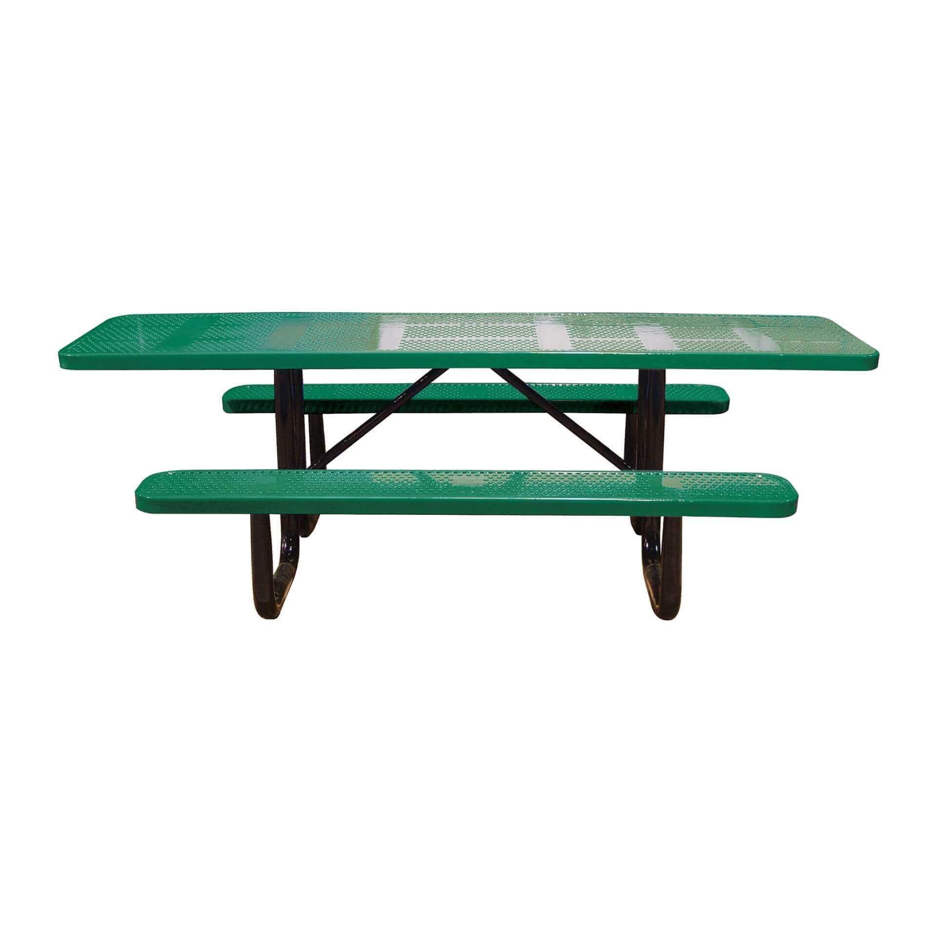 Dual Access ADA Perforated Rectangular Thermoplastic Picnic Table ...