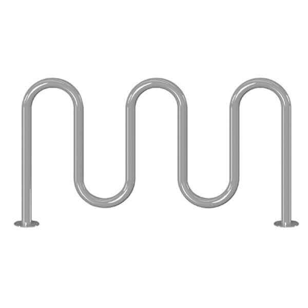 7 Space Wave Bike Rack with Steel Frame - 96 Lbs. - Furniture Leisure
