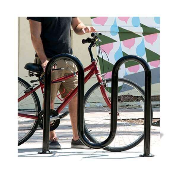 5 Space Wave Bike Rack with Steel Frame - 71 Lbs. - Furniture Leisure