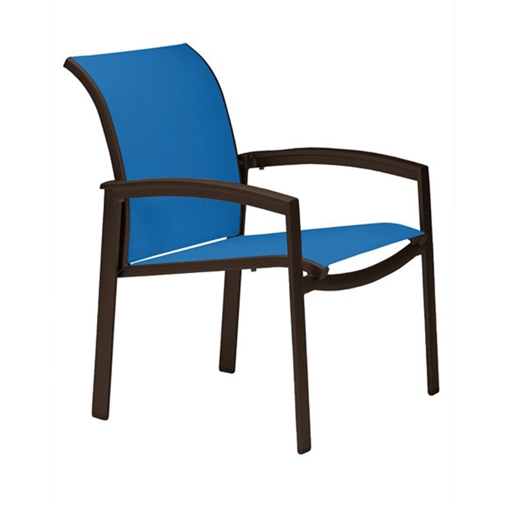 Elance Relaxed Sling Dining Chair with Aluminum Frame - Furniture Leisure