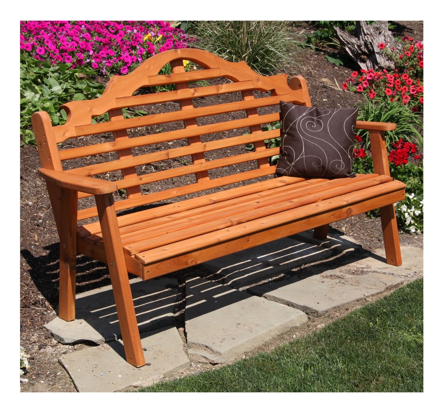 Marlboro Wooden Garden Bench – Furniture Leisure