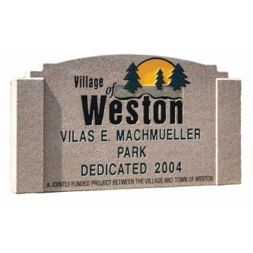 Park Signs | Concrete Park Signs | Custom Park Signs - Furniture Leisure