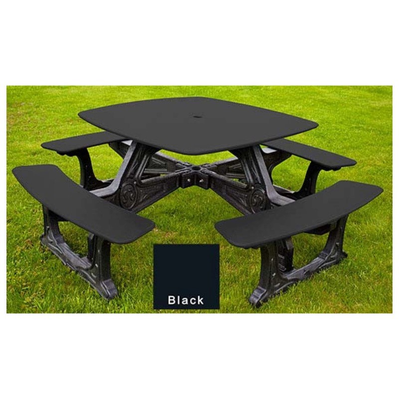 Bistro Style Recycled Plastic Picnic Table - Furniture Leisure