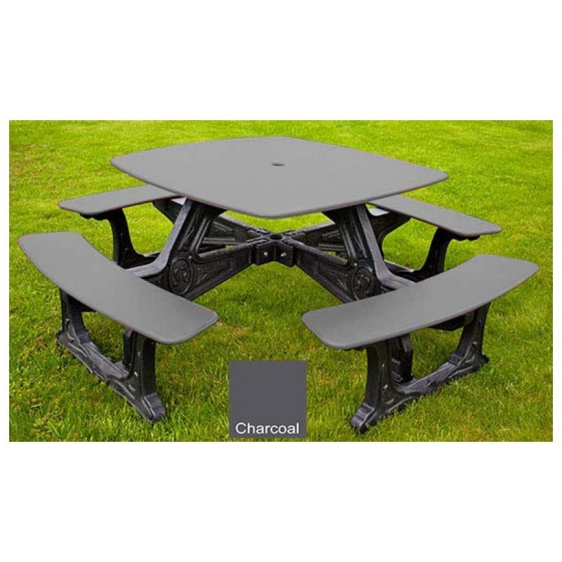 Bistro Style Recycled Plastic Picnic Table – Furniture Leisure