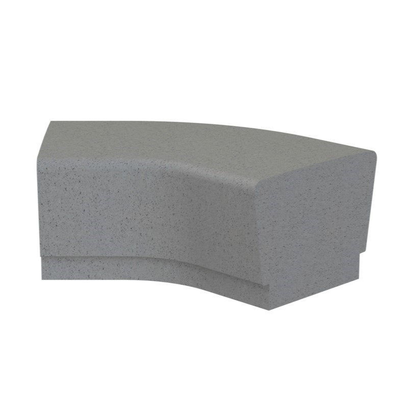 Our Town 45° Corner Concrete Bench – Furniture Leisure