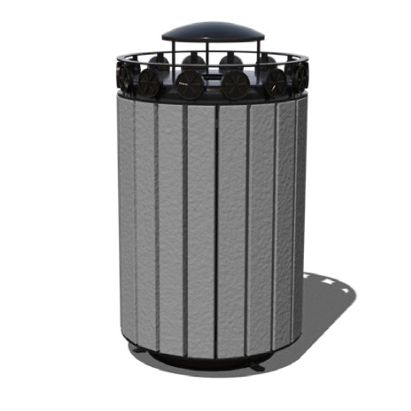 32‑Gallon Cascades Recycled Plastic Trash Can – Furniture Leisure