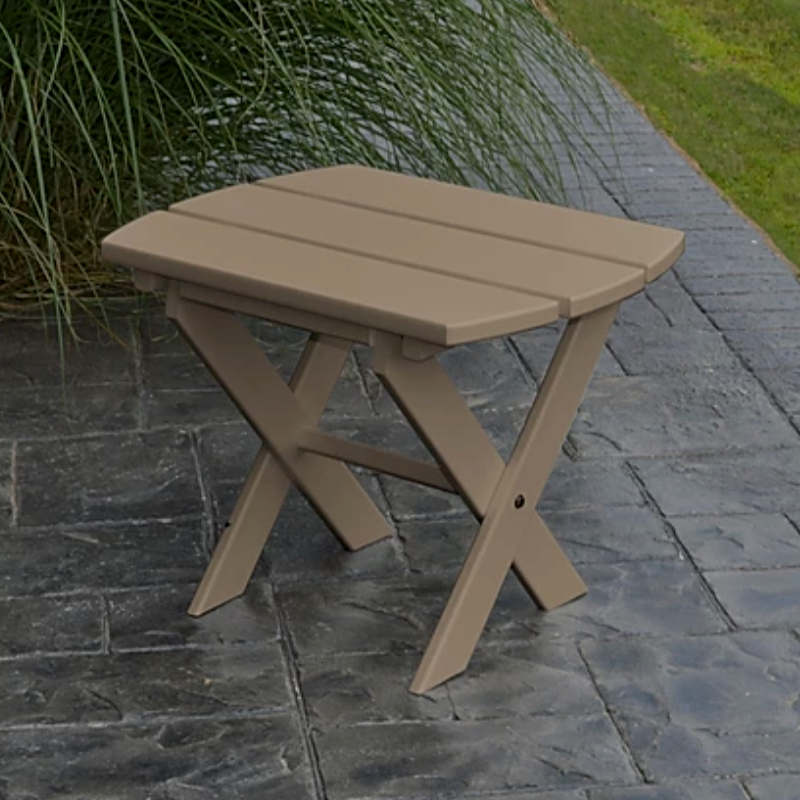 Recycled Plastic Folding Side Table - Furniture Leisure