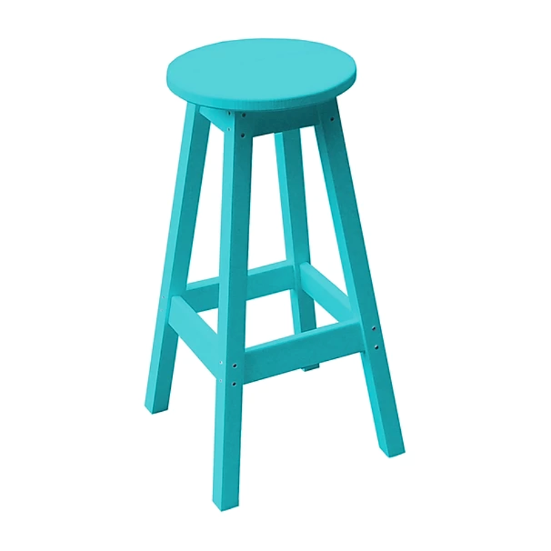 Round Recycled Plastic Bar Stool - Furniture Leisure