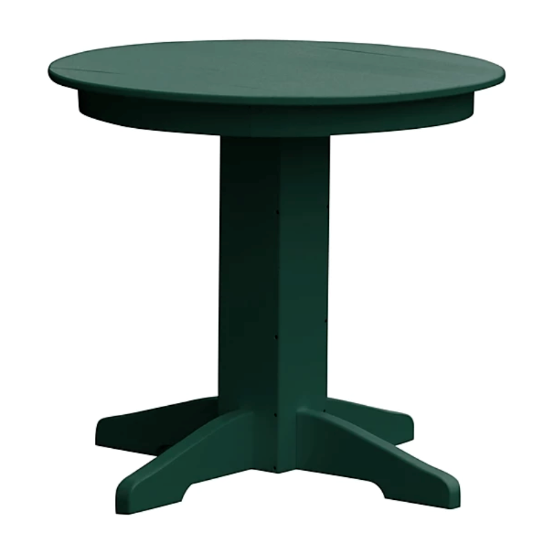 Round Recycled Plastic Dining Table - 33" or 44" - Furniture Leisure