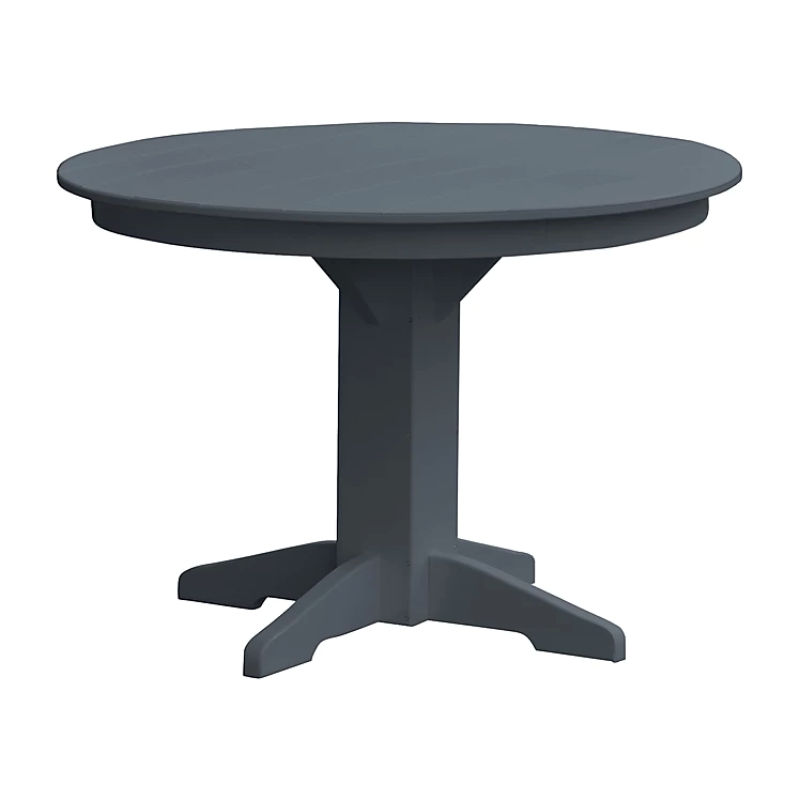 Round Recycled Plastic Dining Table - 33" or 44" - Furniture Leisure