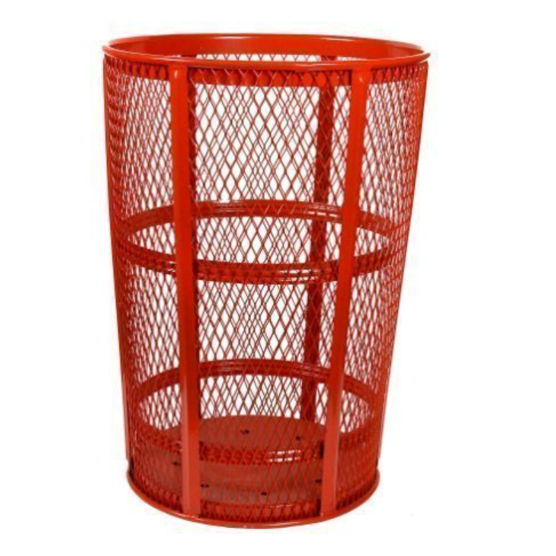 52‑Gallon Galvanized Mesh Basket Trash Can – Furniture Leisure