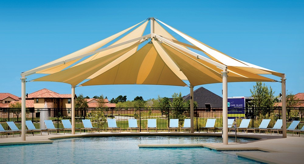 Multi-Level Custom Sail Shade Structure – Furniture Leisure