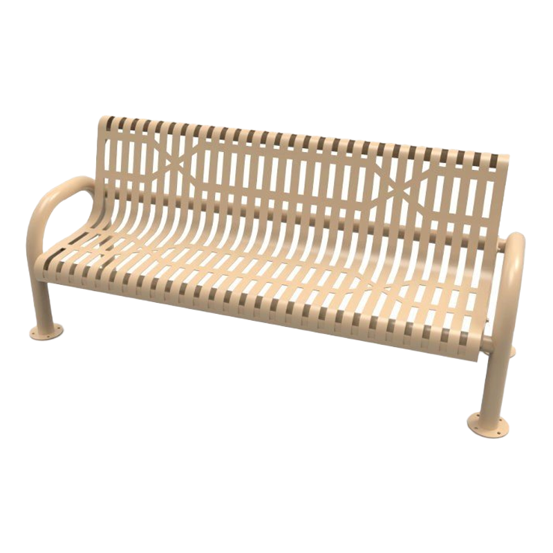 Rhino 4 Ft Slatted Steel Bench – Furniture Leisure