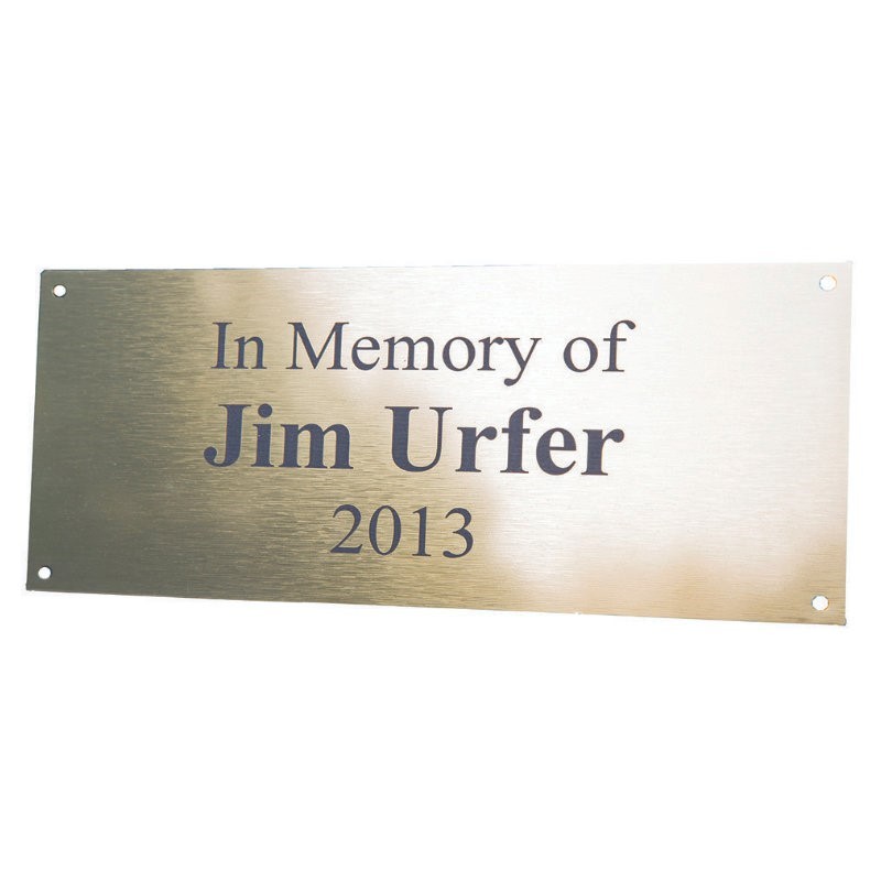 Custom Memorial Bench Plaque – Furniture Leisure