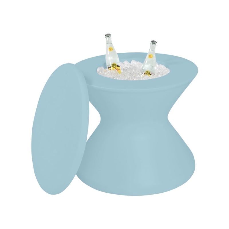 22" Signature Plastic Resin In-Pool Side Table with Built-In Ice Bin ...