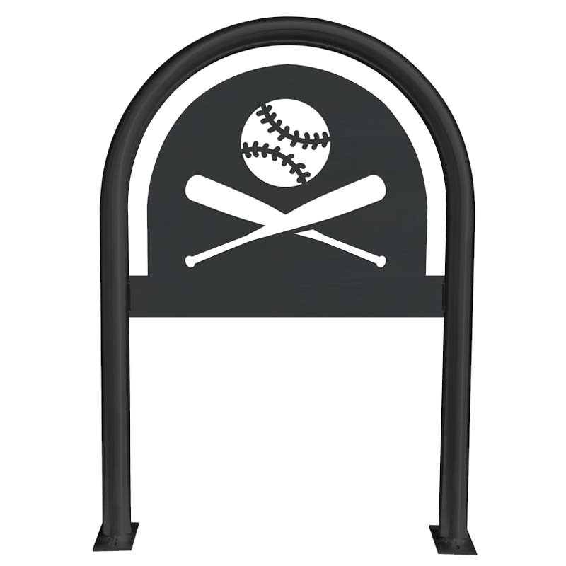 Custom Lazer Cut Bike Rack - 1.5" Powder Coated Steel - Furniture Leisure