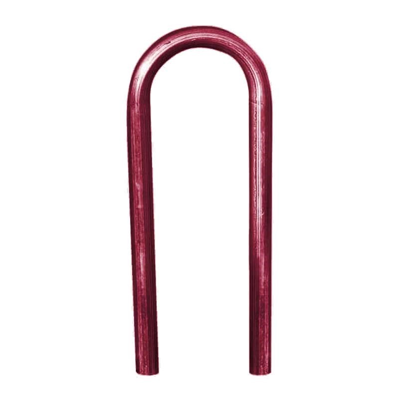 3 Space Single Loop Bike Rack, Galvanized Steel - Furniture Leisure