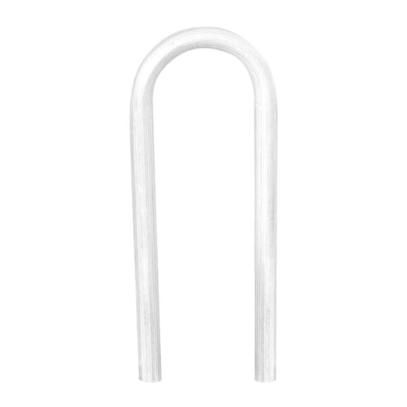 3 Space Single Loop Bike Rack, Galvanized Steel - Furniture Leisure