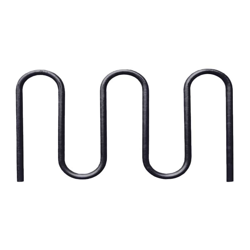 7 Space Loop Bike Rack, Galvanized Steel - Furniture Leisure