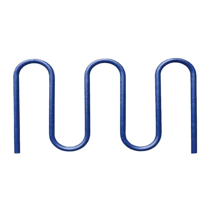 7 Space Loop Bike Rack, Galvanized Steel - Furniture Leisure