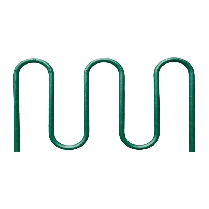 7 Space Loop Bike Rack, Galvanized Steel - Furniture Leisure