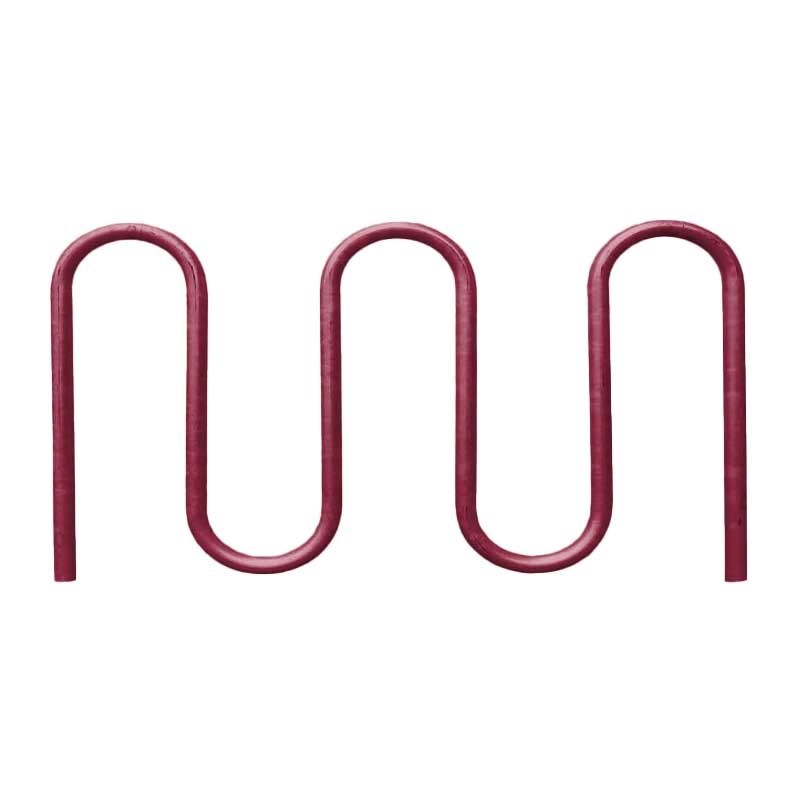 7 Space Loop Bike Rack, Galvanized Steel - Furniture Leisure