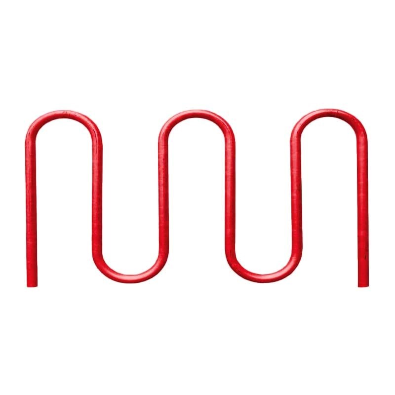 7 Space Loop Bike Rack, Galvanized Steel - Furniture Leisure