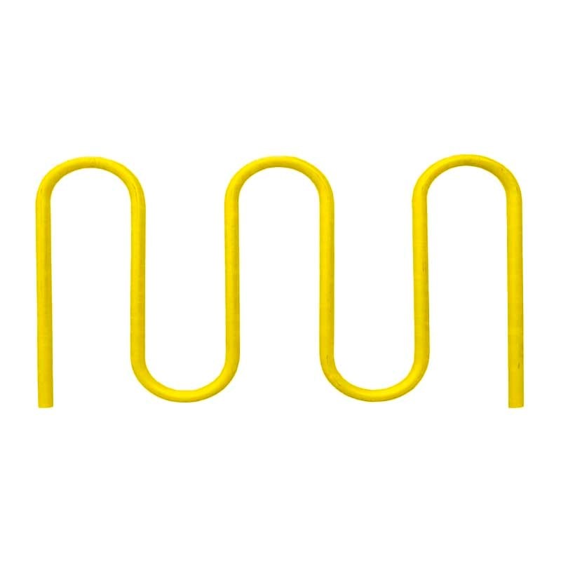 7 Space Loop Bike Rack, Galvanized Steel - Furniture Leisure