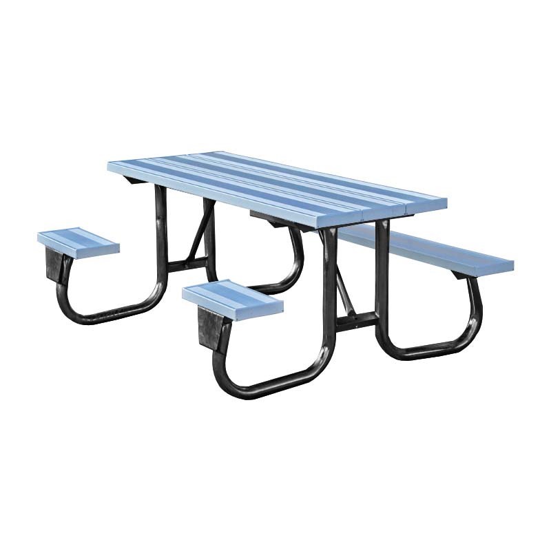 8 ft ADA Aluminum Picnic Table w/ Side Access – Furniture Leisure