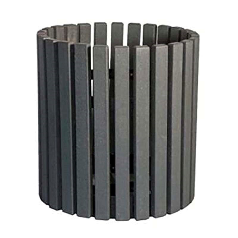 32 Gallon Recycled Plastic Trash Receptacle, Windsor Collection ...