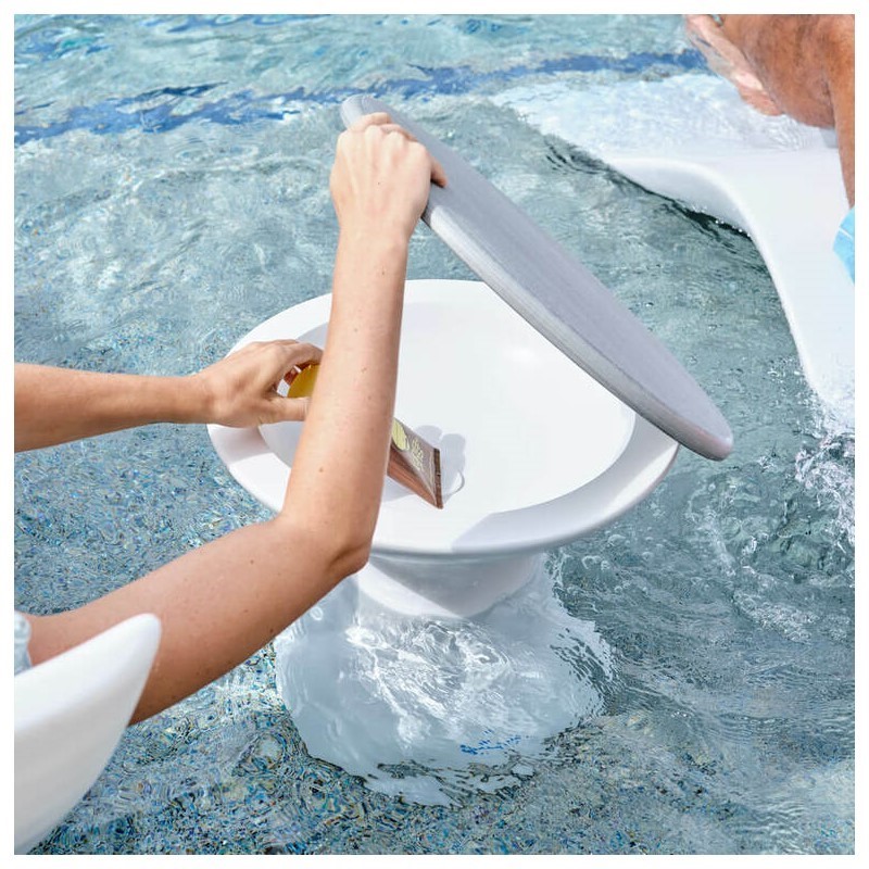 Autograph Plastic Resin In-Pool Side Table - Furniture Leisure