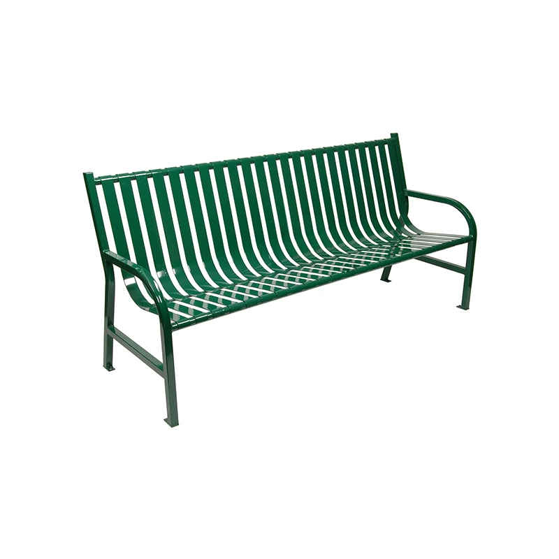 6 Ft Slatted Steel Bench – Furniture Leisure