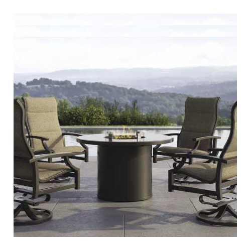 Matrix Polymer Fire Table Round - Furniture Leisure
