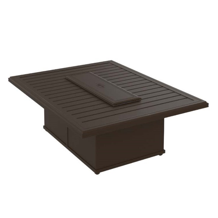 Banchetto Rectangular Fire Pit Dining Table - Furniture Leisure