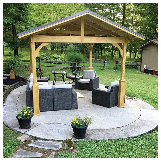 Wood Pavilion-in-a-Box Kit 12×15 ft – Furniture Leisure