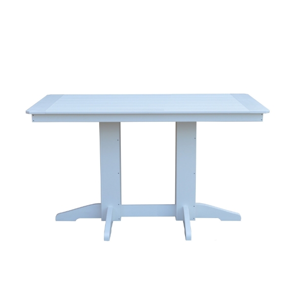 Rectangular Counter Height Bar Table - 4, 5, or 6 Ft. - Furniture Leisure