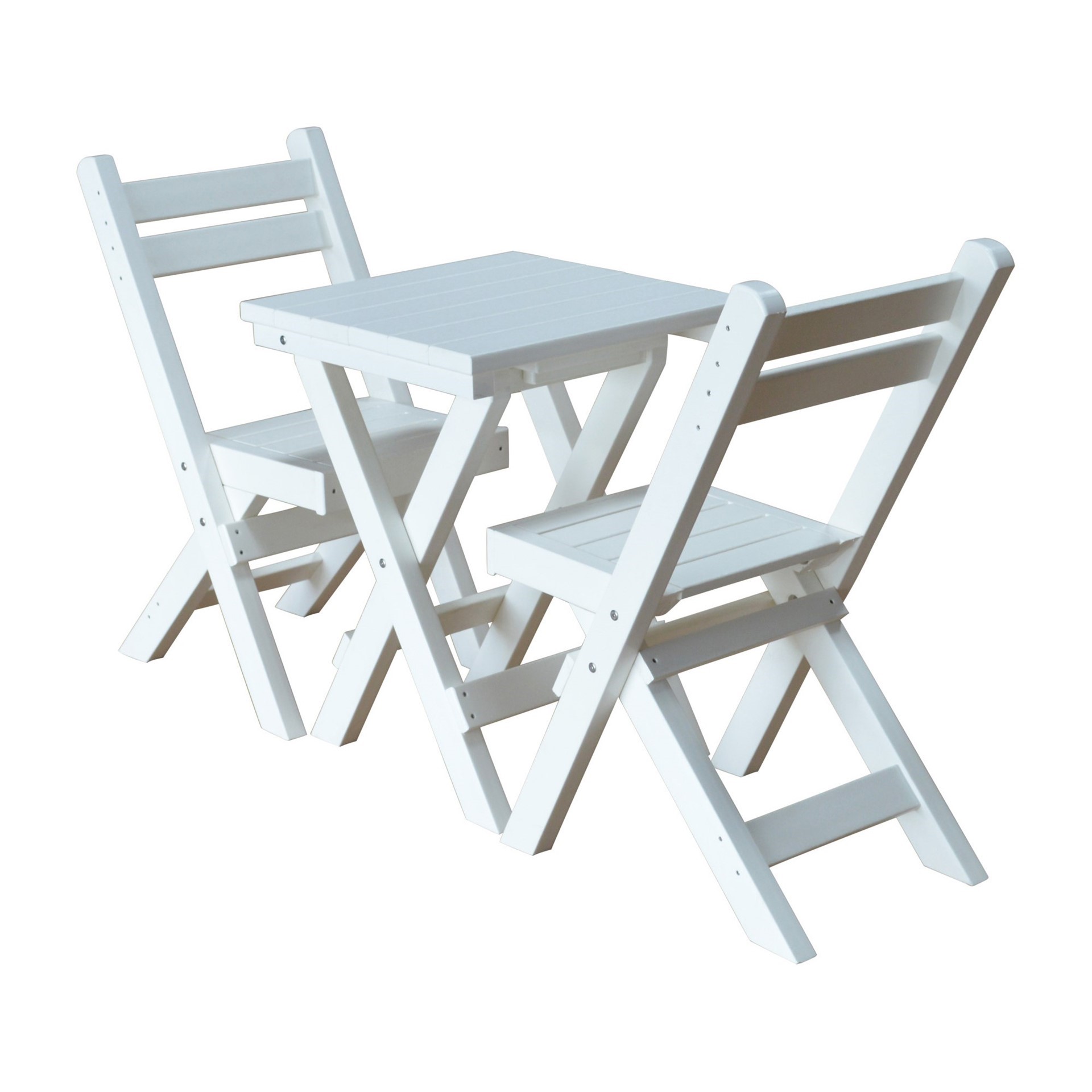 Square Coronado Folding Bistro Set - Furniture Leisure