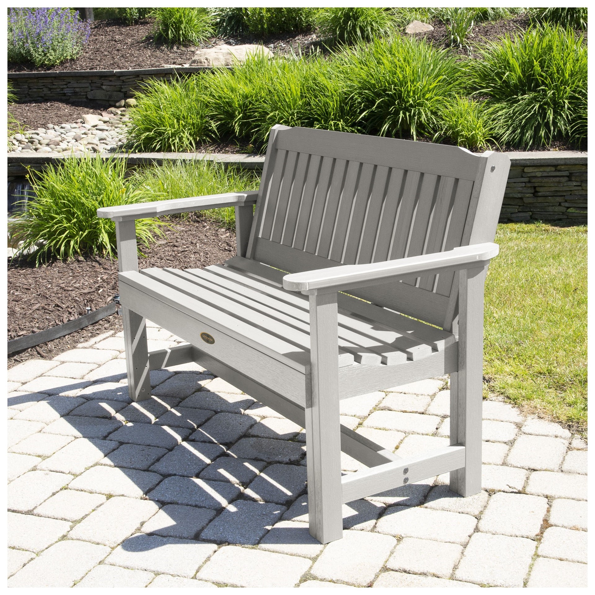 4ft Blue Ridge Slat Garden Bench - Furniture Leisure