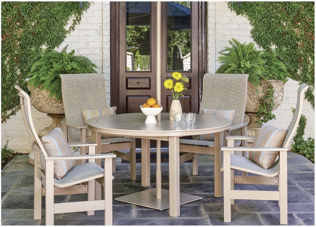 Telescope 54" Round Marine Grade Polymer Table - Furniture Leisure