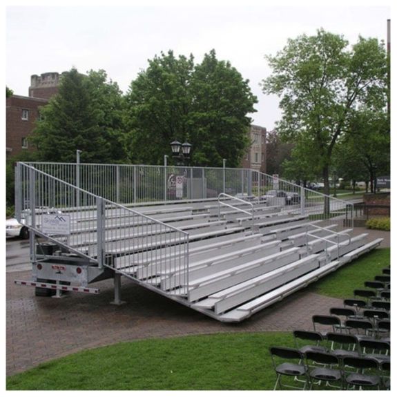 30 Ft. 9 Row Towable Bleacher - Furniture Leisure