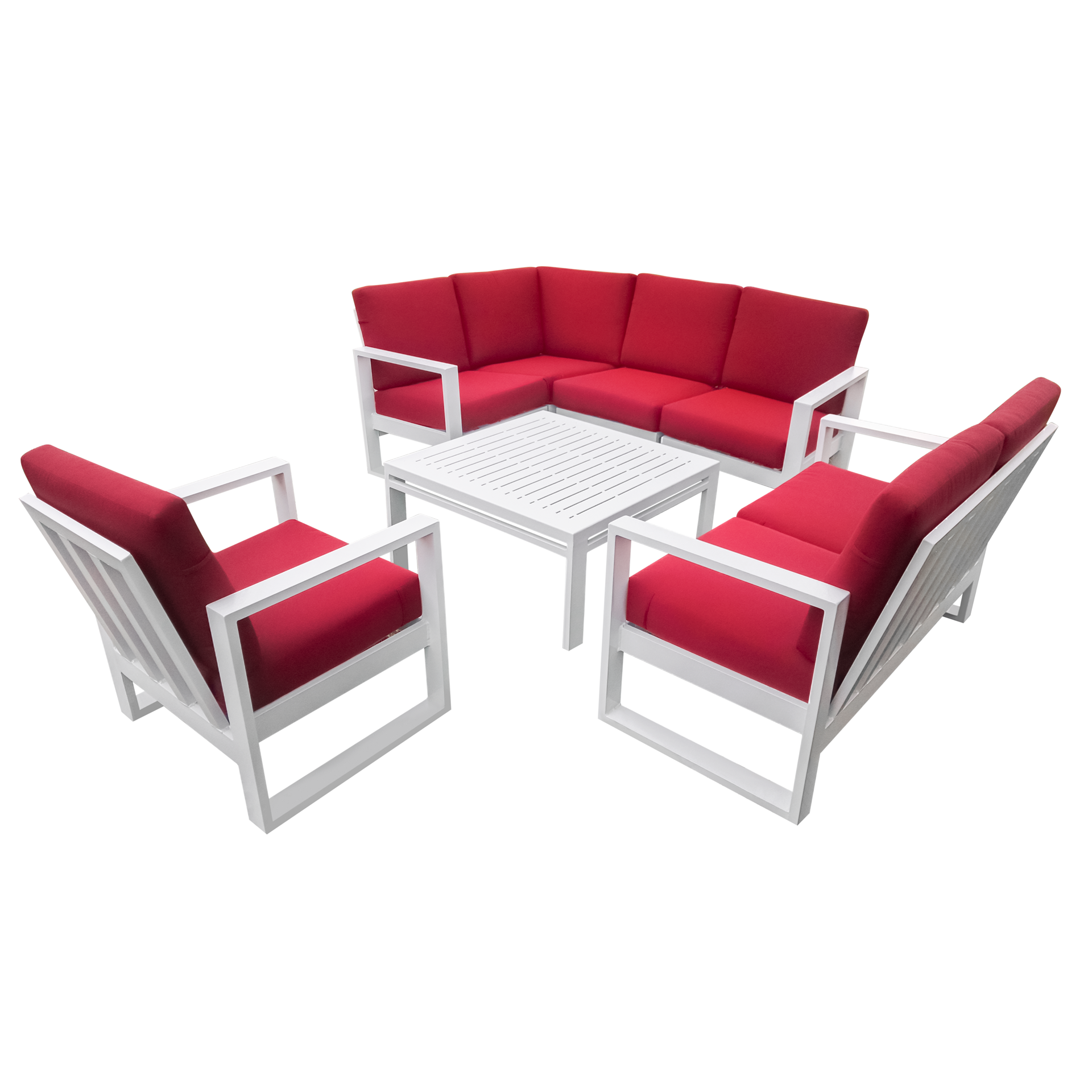 Hurricane Deep Cushion Sectional Armchair - Furniture Leisure