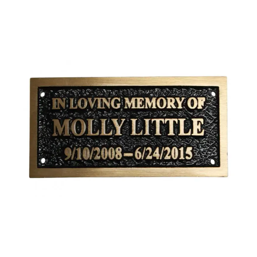 Custom Cast Bronze Plaque – Furniture Leisure