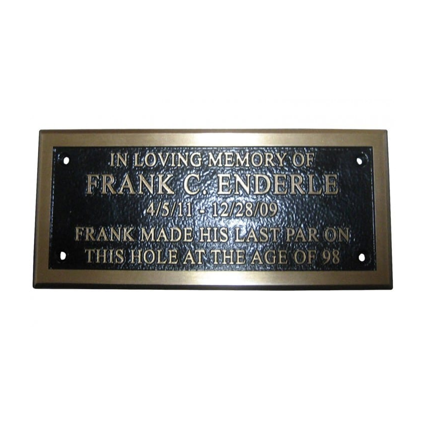 Custom Cast Bronze Plaque – Furniture Leisure