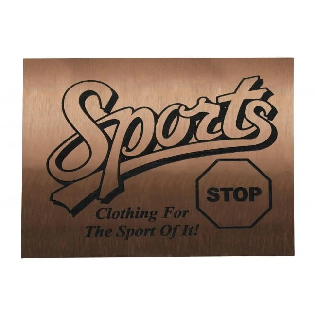 Olympian Custom Laminate Plaque - Furniture Leisure