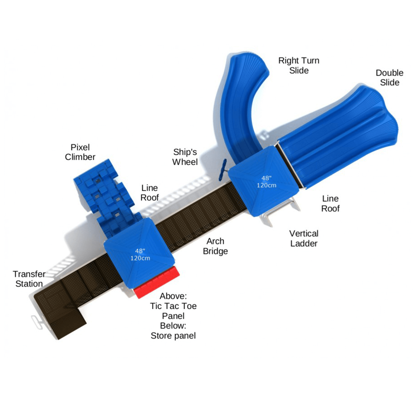 Lake Placid Heavy Duty Playground Equipment - Ages 2 to 12 Years ...