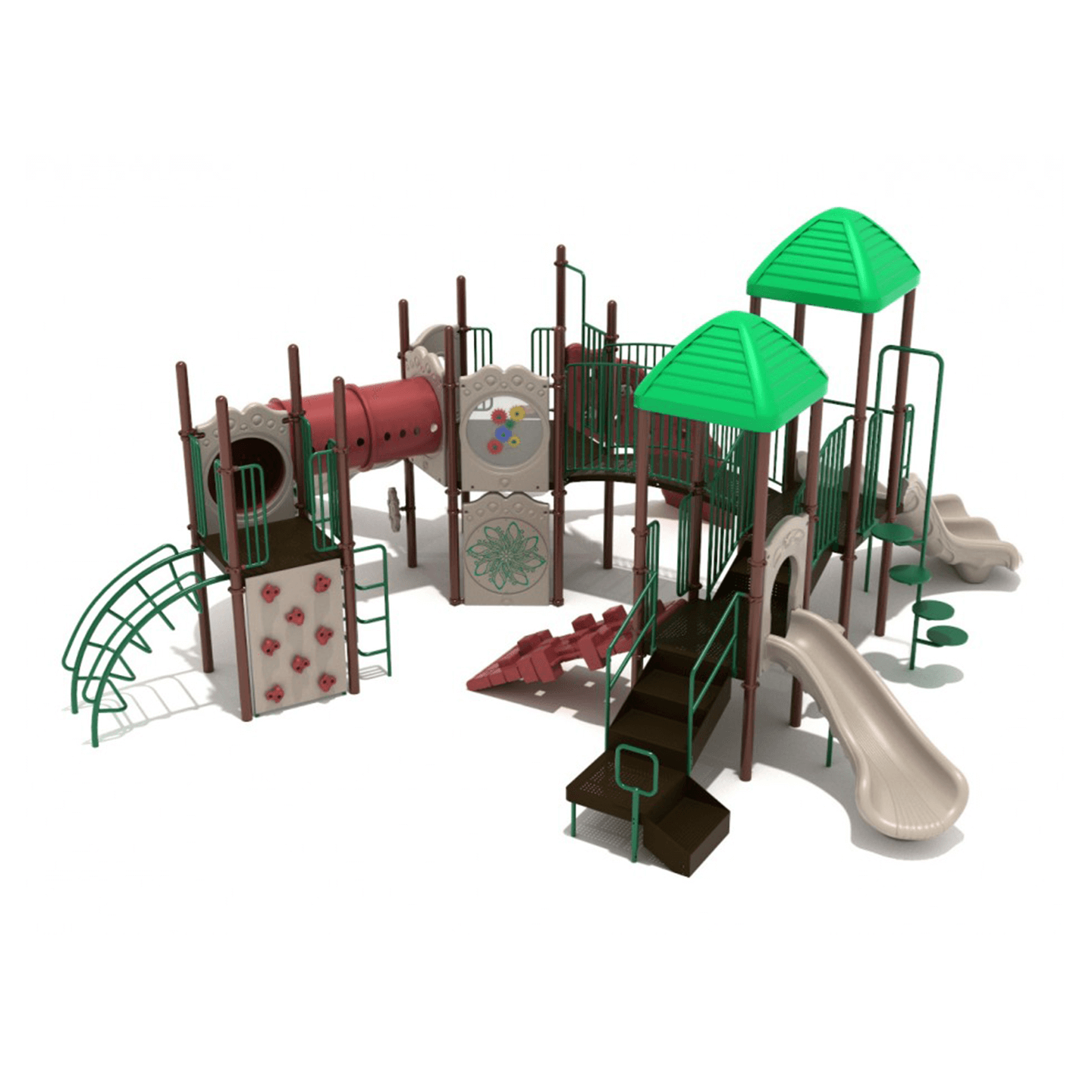 Baraboo Commercial Large Park Playground Equipment - Ages 2 to 12 Years ...