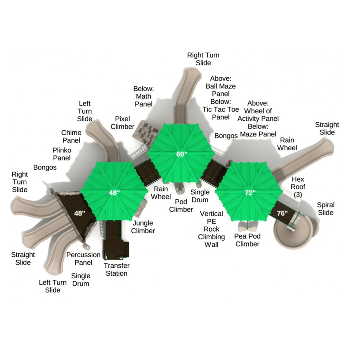 Emerald Crest Playground Structure – Furniture Leisure