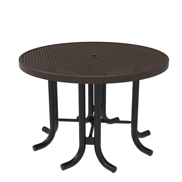 ELITE 46” Round Portable Thermoplastic Picnic Table – Furniture Leisure